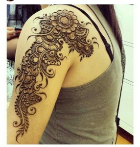 Shoulder Mehndi Designs For Those Who Love To get idea.